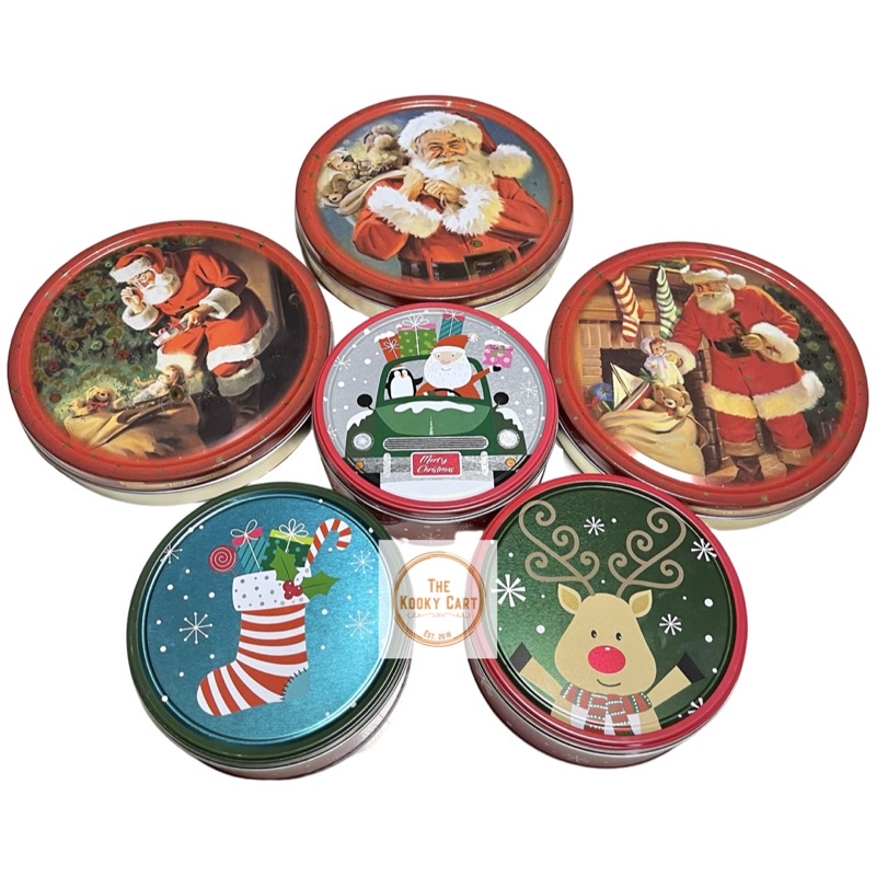 Danish Butter Cookies Santa Christmas Edition Jacobsen Tin Can | Shopee ...