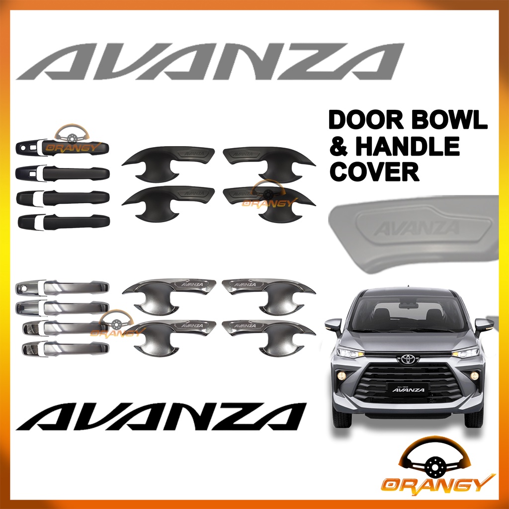 Toyota Avanza 2022 to 2025 Door Bowl & Handle Cover Matte Black ...