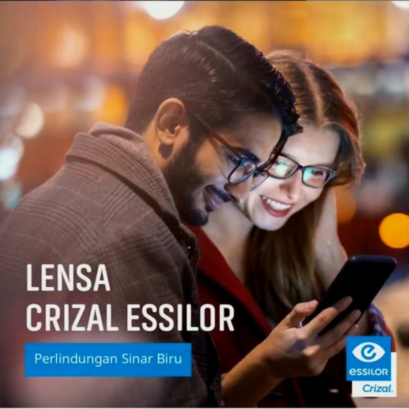 Fsv LENS ESSILOR CRIZAL BLUERAY CLEAR WITH BLUE UV CAPTURE | Shopee ...