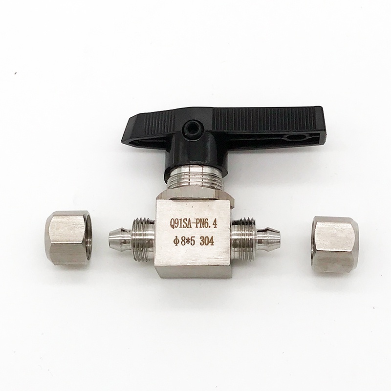 Fast twist 2 way straight ball valve OD 6 8 10 12mm for hose PU tube ...