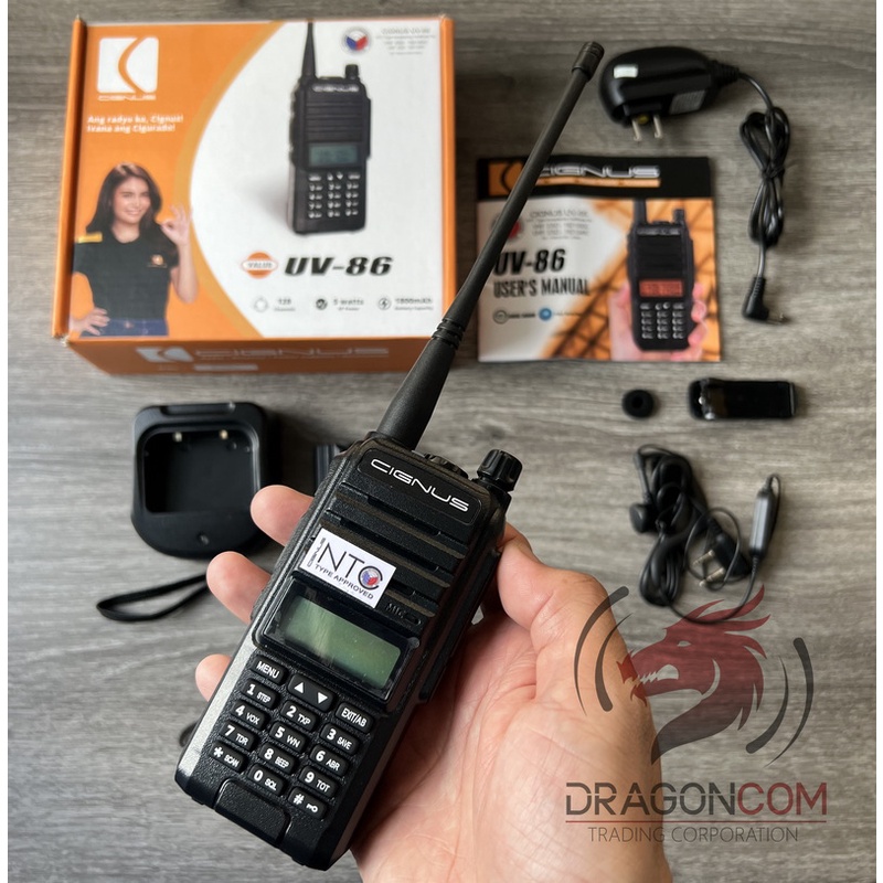 Cignus UV-86 Dual Band Portable Two Way Radio UV86 | Shopee Philippines