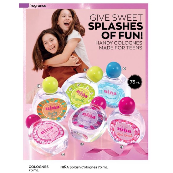 AVON NINA Splash Cologne 75ml | Shopee Philippines