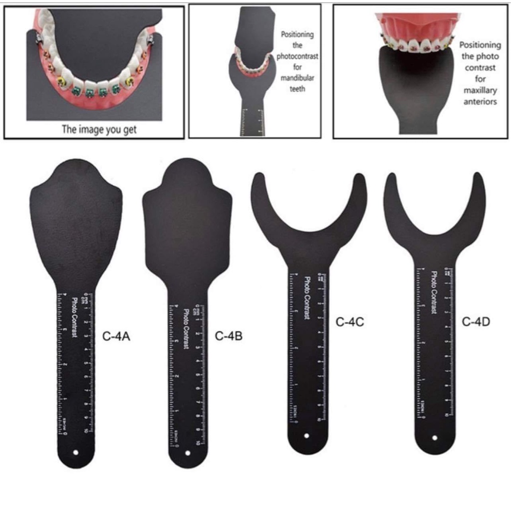 Dental Photographic Image Board Oral Cheek Black Plate Contrast Black ...