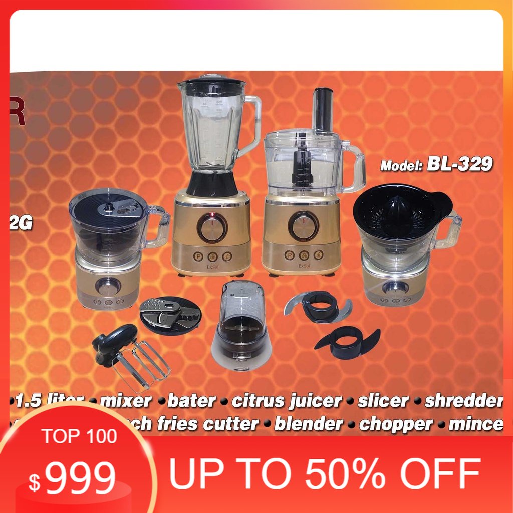 ExSol Multi-Function Food Processor (BL-329) | Shopee Philippines