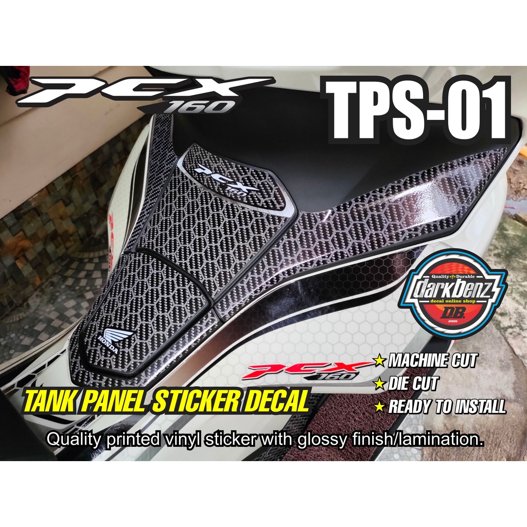 Honda PCX 160 New Gas Panel Concept Quality Printed Sticker Decals ...