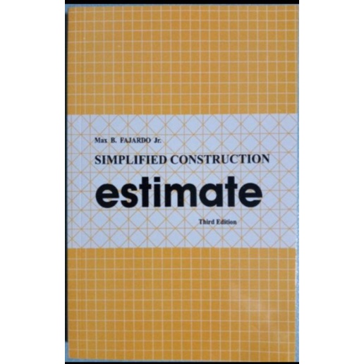 Simplified Construction ESTIMATE Third Edition BY MAX B. FAJARDO JR ...