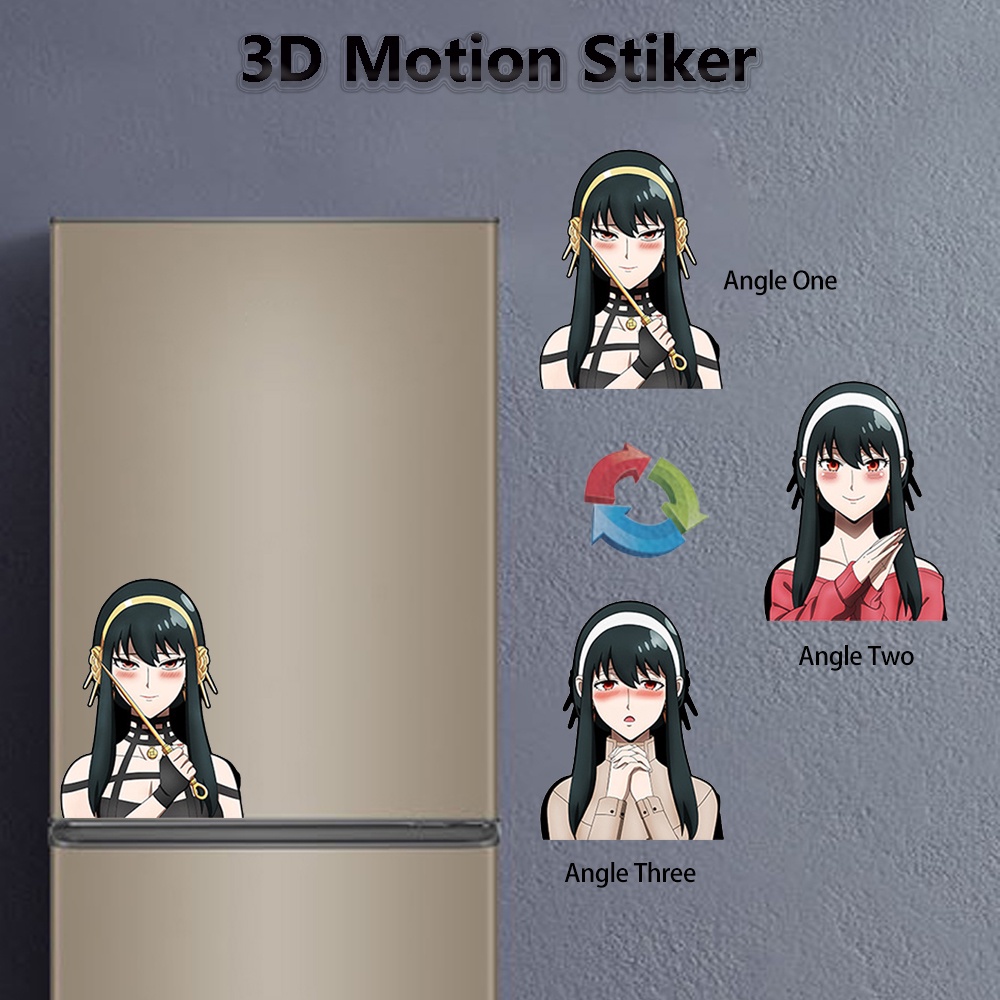 Yor Forger Spy X Family Anime 3D Motion Stickers Self-adhesive ...