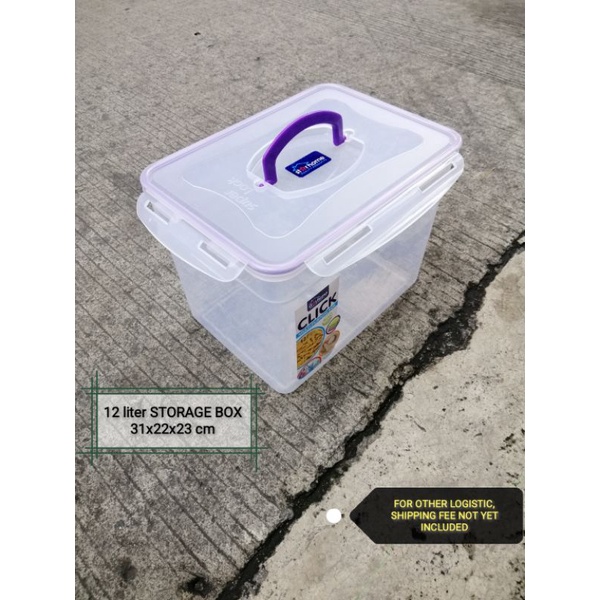 multi purpose storage box air sealed tight box 12 liter (for other ...