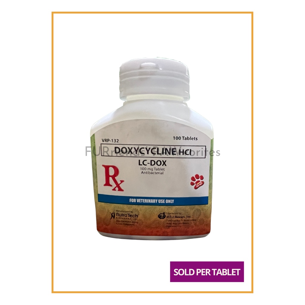 LC - DOX Antibacterial Tablet 100mg for dogs (Sold per piece) | Shopee ...