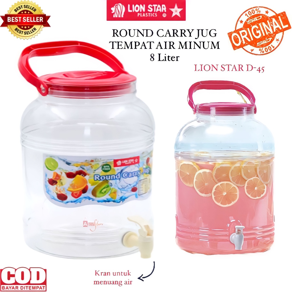 Drinking WATER DISPENSER / ROUND CARRY JUG LION STAR 8 LITER / GALLON ...