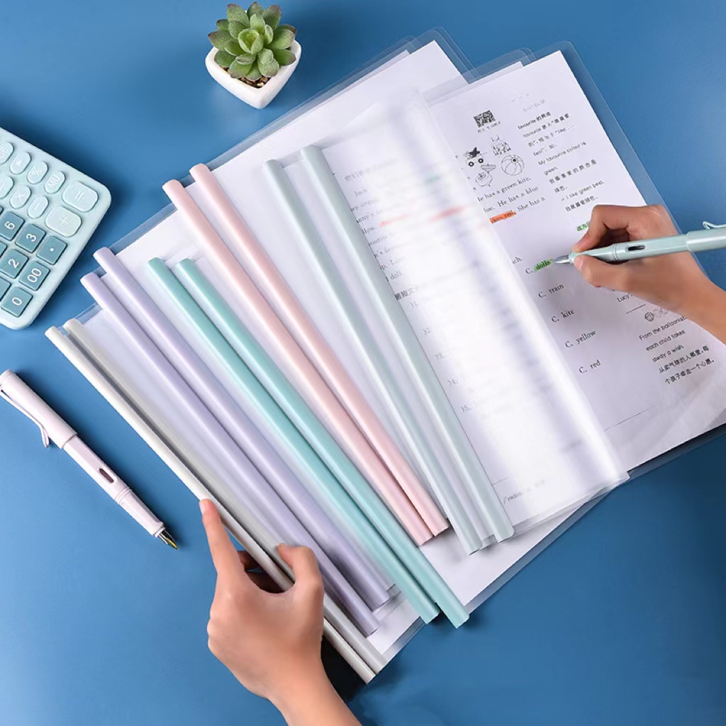 10 Pack Folder Sliding Bar Clear Report Transparent Resume Folder ...