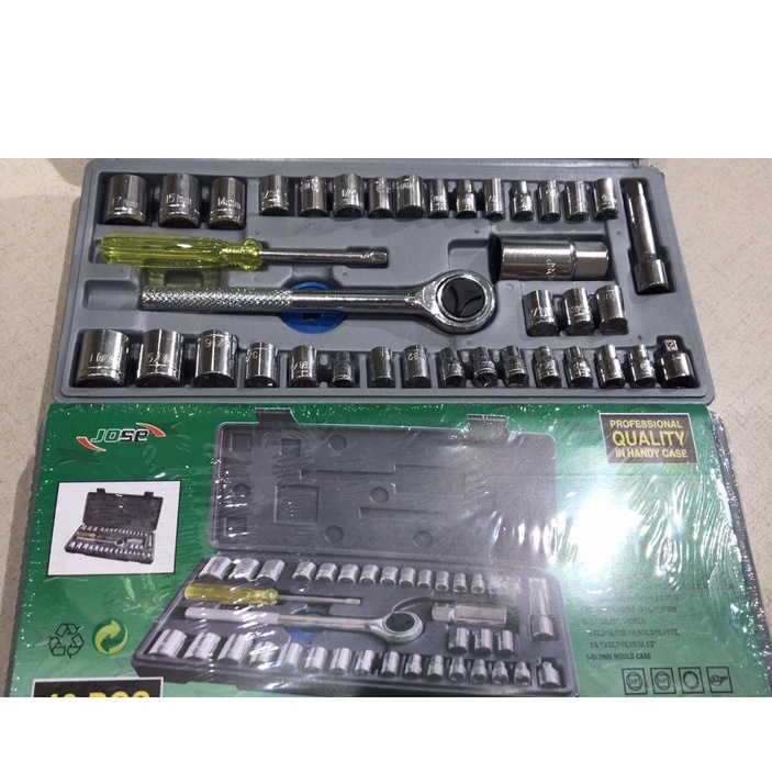 Heavy duty 40pcs combination socket wrench set(Big size) | Shopee ...