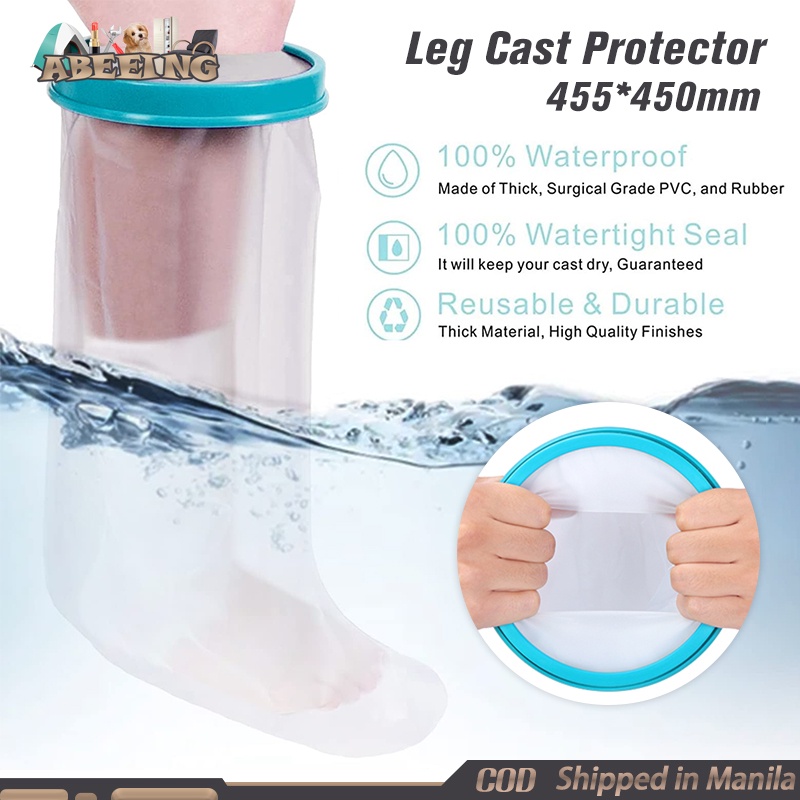 Adult Leg Cast Bandage Waterproof Protector Cover Reusable Covers for ...