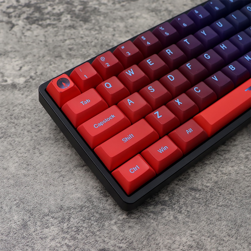 139 Keys Anime Spy Family Keycaps KCA Profile Red Blue Gradient Keycap ...