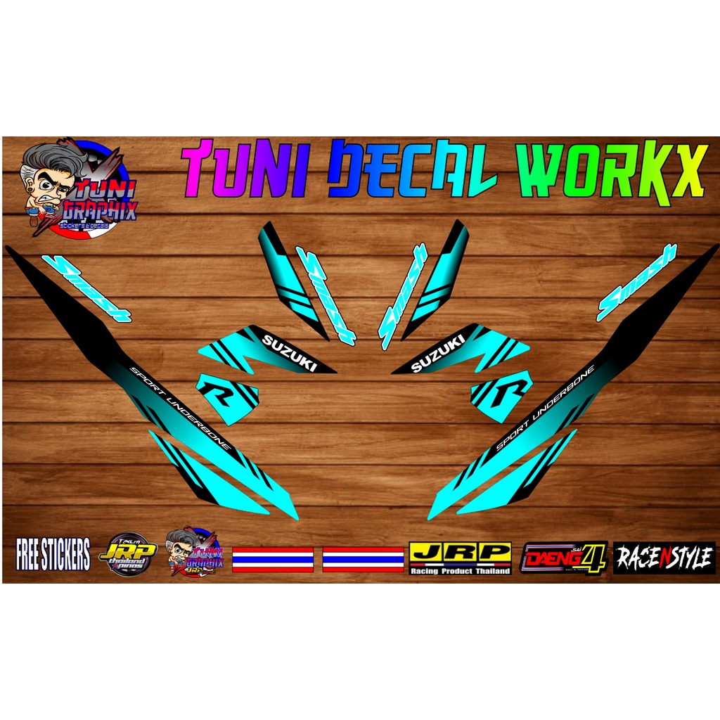 Suzuki Smash 115 (2021 - 2022) Stock Decals w/ freebies | Shopee ...