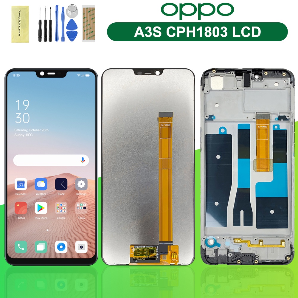 For OPPO A3s LCD Display Replacement+Touch Screen Digitizer CPH1803 ...