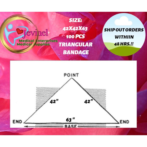 Size of triangular bandage store