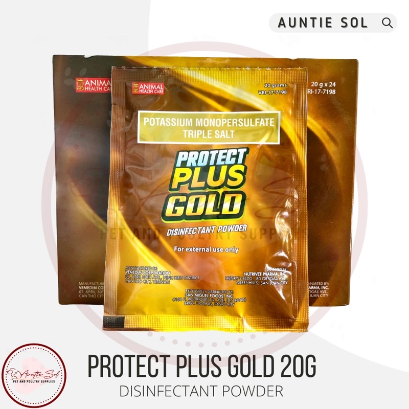 Protect Plus Gold 20g sachet (Disinfectant for pet space) | Shopee ...