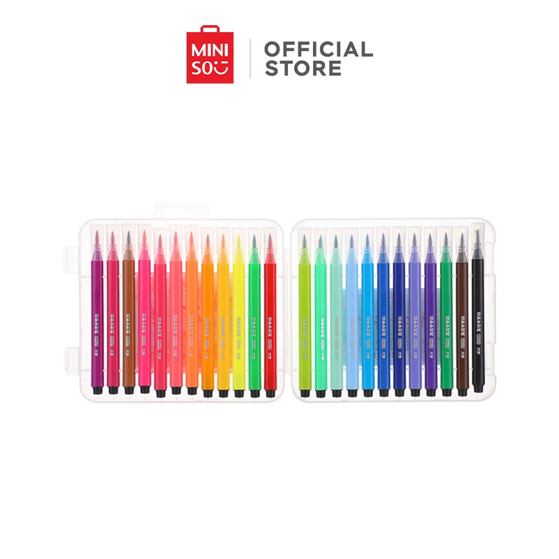 Miniso Watercolor Pens Set With Soft Tip 24 Colors | Shopee Philippines