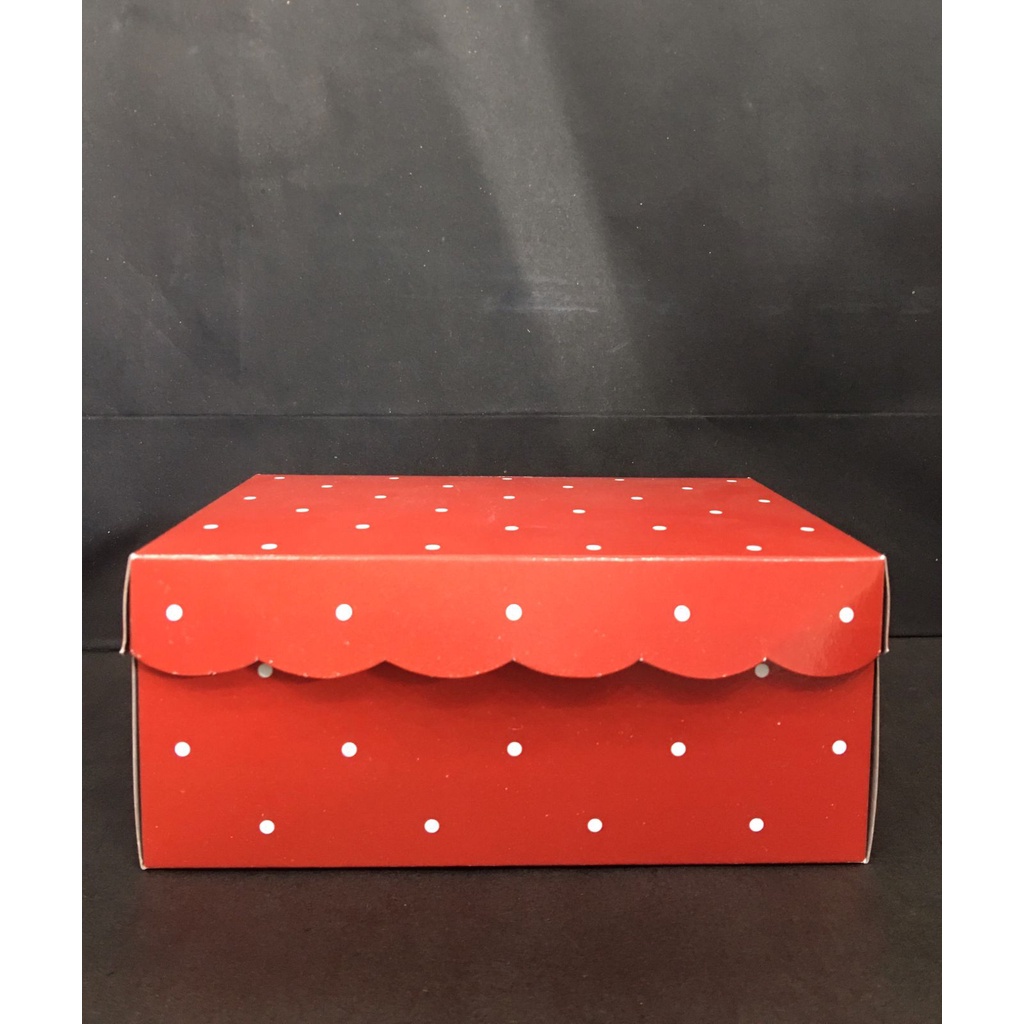 Motif and Polka Dot Cake Cardboard/Cake Box | Shopee Philippines