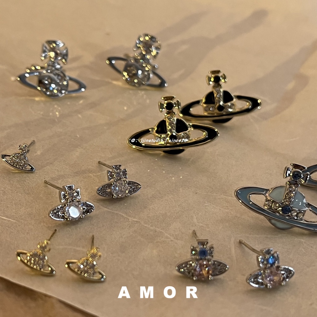 Diamond Stud Earrings Y2K Versatile delicate Zircon earrings | Shopee ...