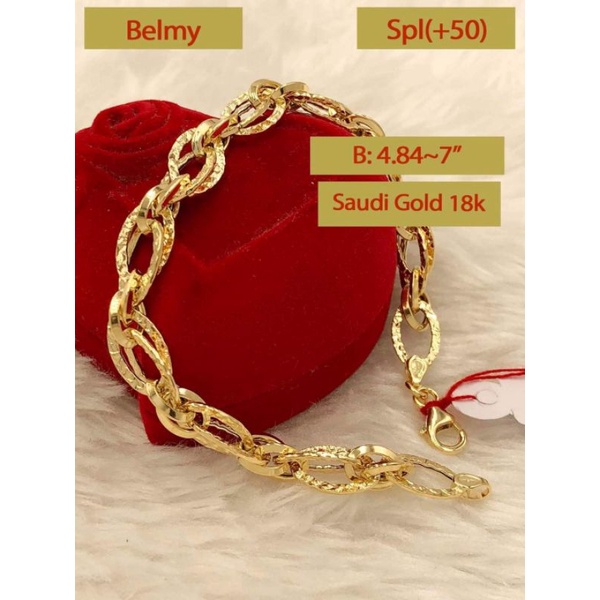 Bracelet 18k saudi gold pawnable | Shopee Philippines