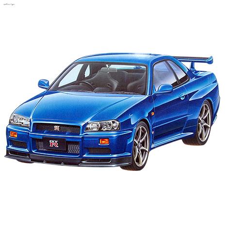 Tamiya Assembled Car Model 1/24 NISSAN Nissan/Nissan GT-R R34 (24210 ...