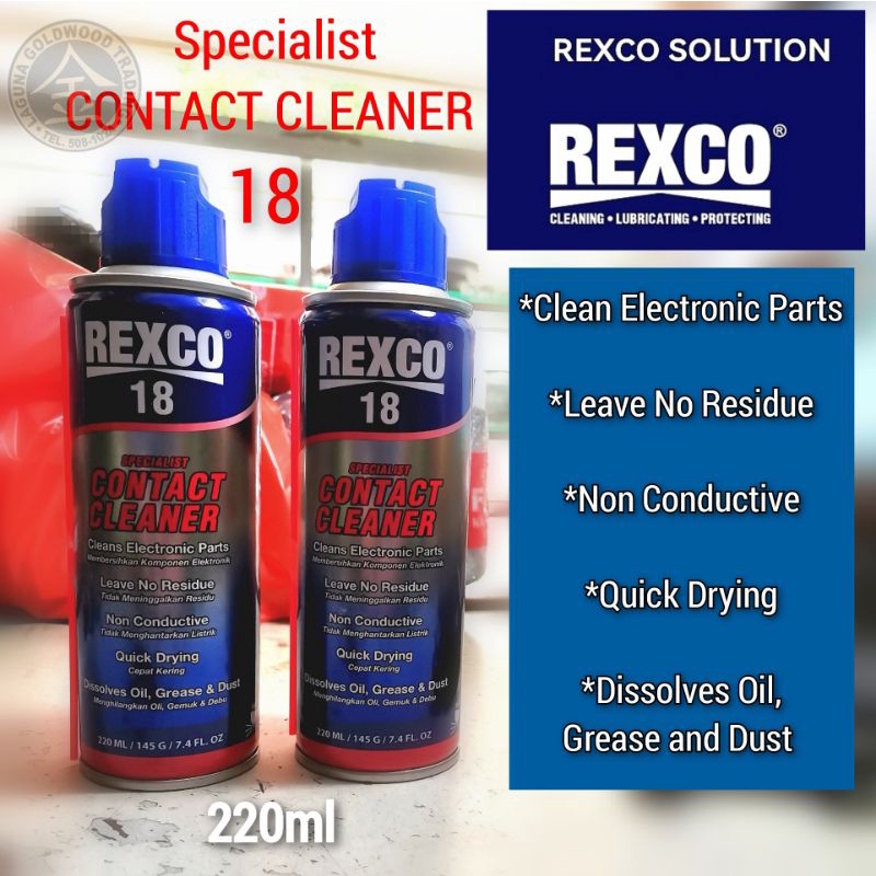 REXCO 18 CONTACT CLEANER 220ml (Specialist) | Shopee Philippines