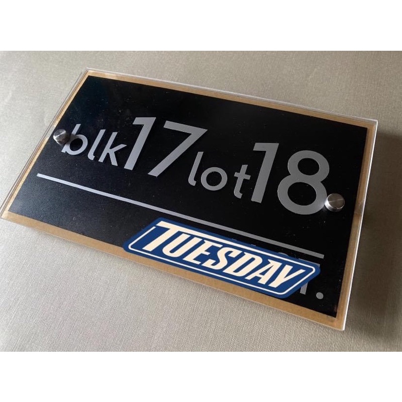 Customize Home Address Acrylic Signage (READ THE DESCRIPTION) | Shopee ...