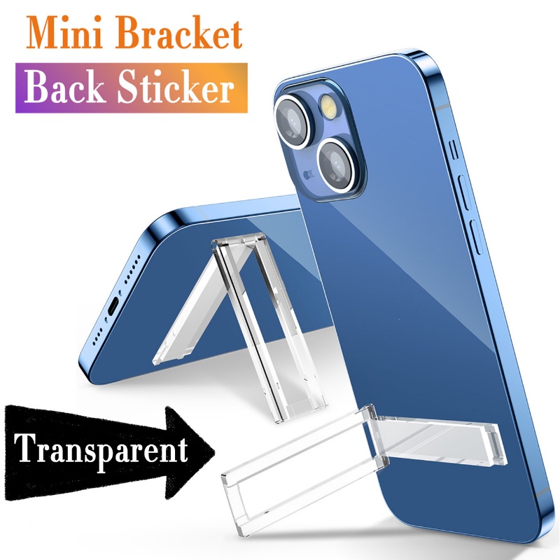 Ultra-Thin PC Transparent Mobile Phone Holder Mini Back CellPhone ...