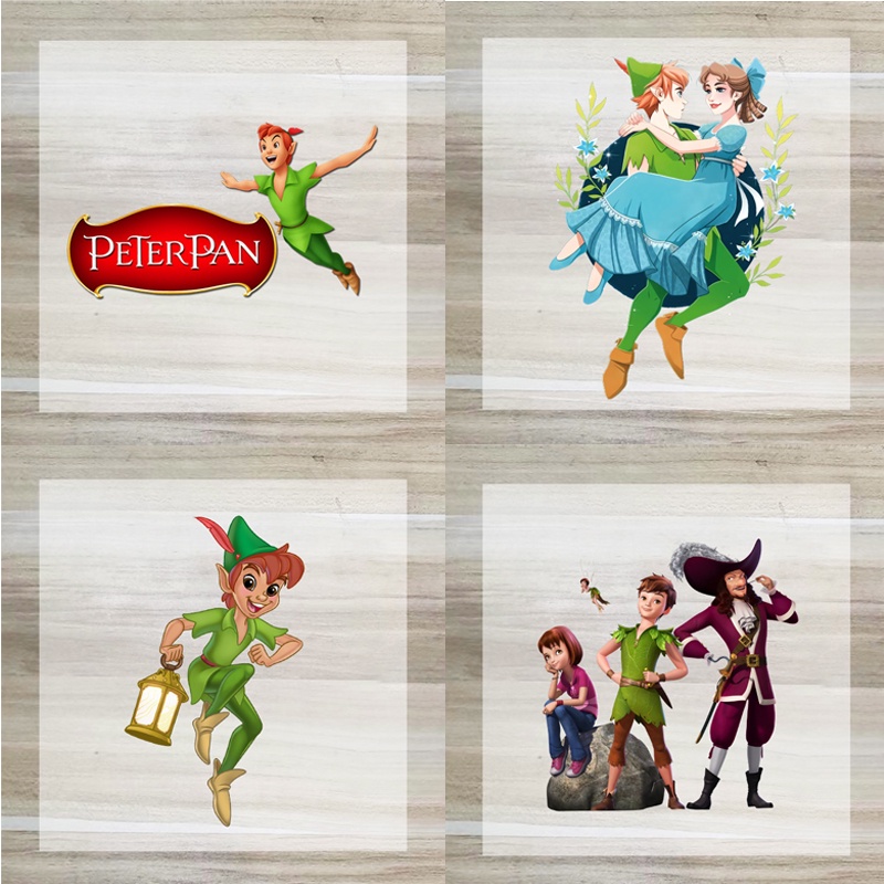 Disney Heat Transfer Stickers Peter Pan Clothes Decoration Wendy Gift ...