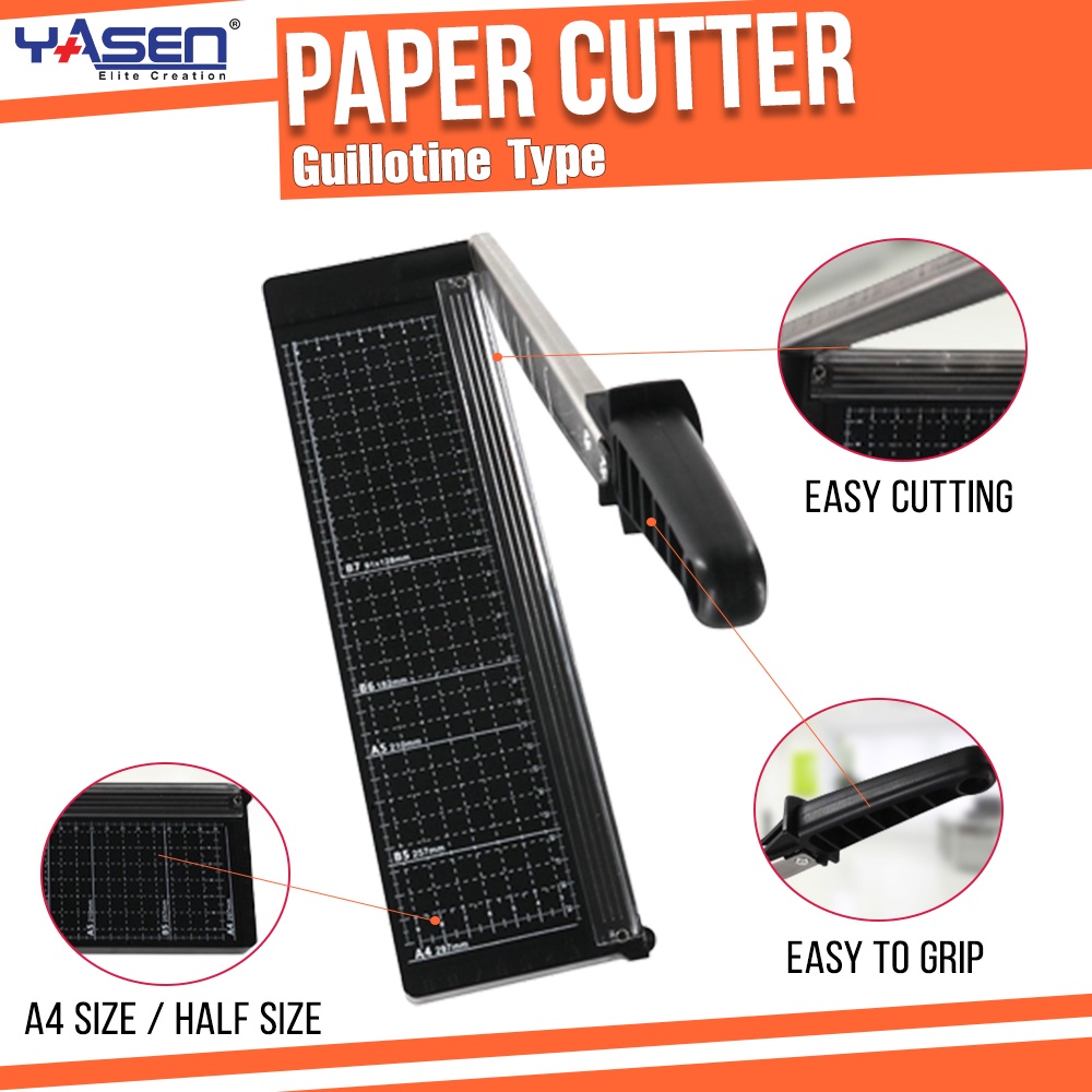 Officom A4 Guillotine Paper Trimmer Grid Paper Cutter Guillotine,12 ...