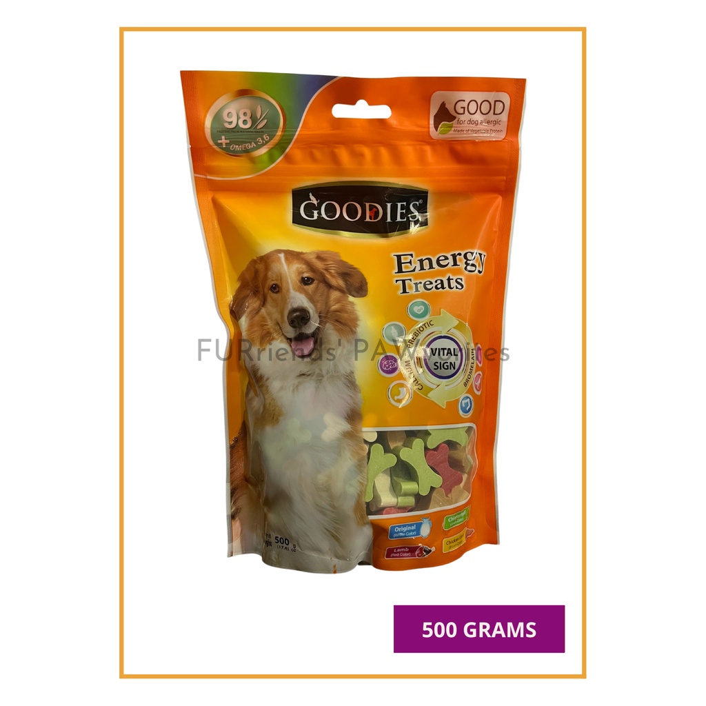 Goodies Dog Energy Treats, Pet Dog Treat Snacks - Bone Cut (500 grams ...