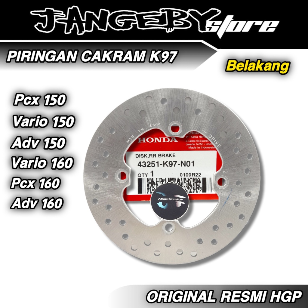 Vario Pcx Adv 150 160 Rear Disc Plate Official Original HGP | Shopee ...