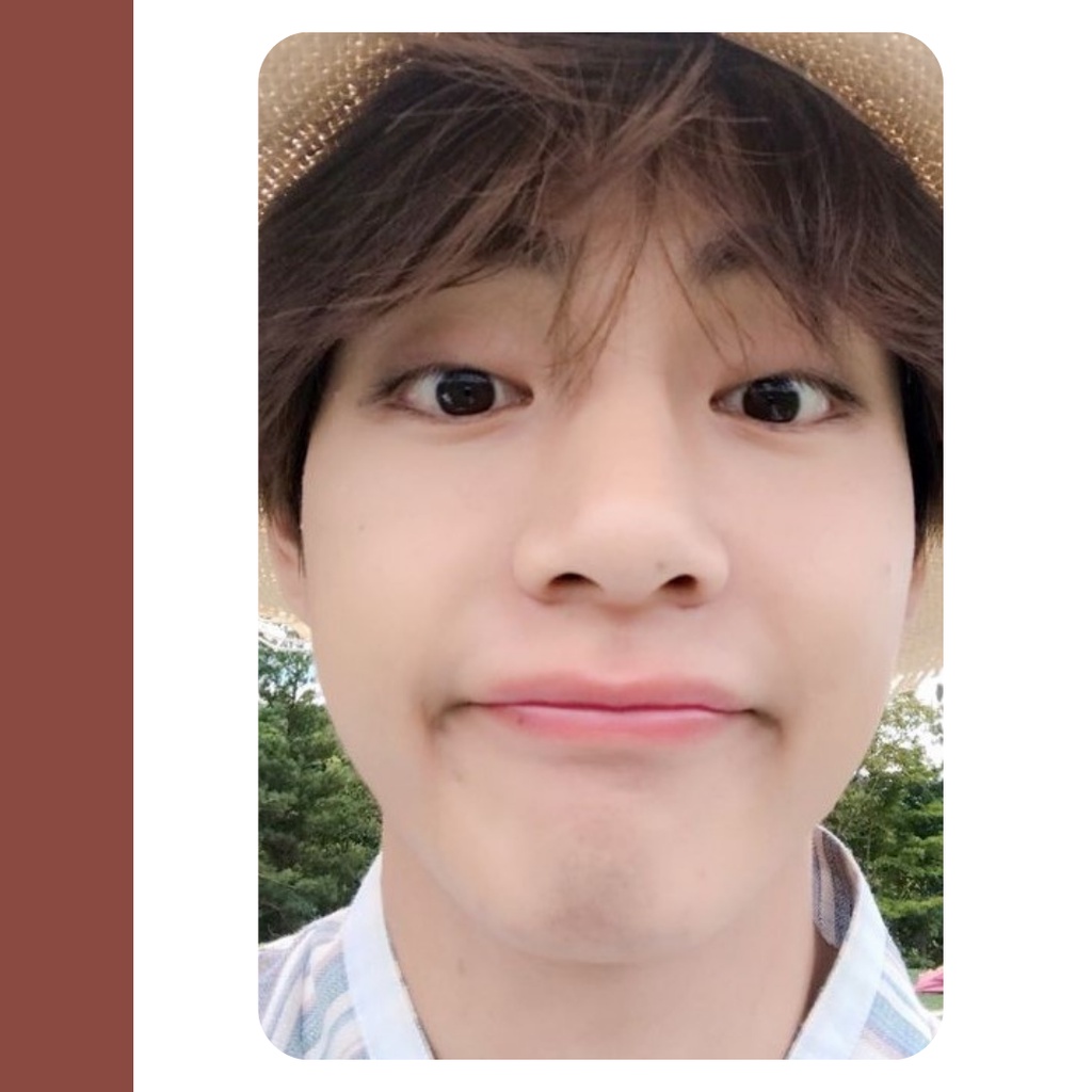 (MINIMUM OF 5 PCS) TAEHYUNG BREAD CHEEKS SELCA FANMADE PHOTOCARD ...