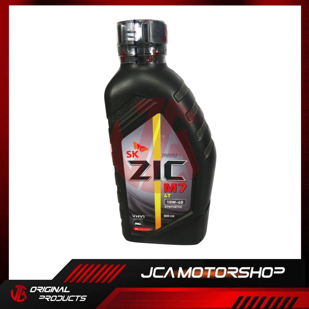 ORIGINAL ZIC ENGINE OIL M7 10W-40 800ML SYNTHETIC (MOTORCYCLE) | Shopee ...