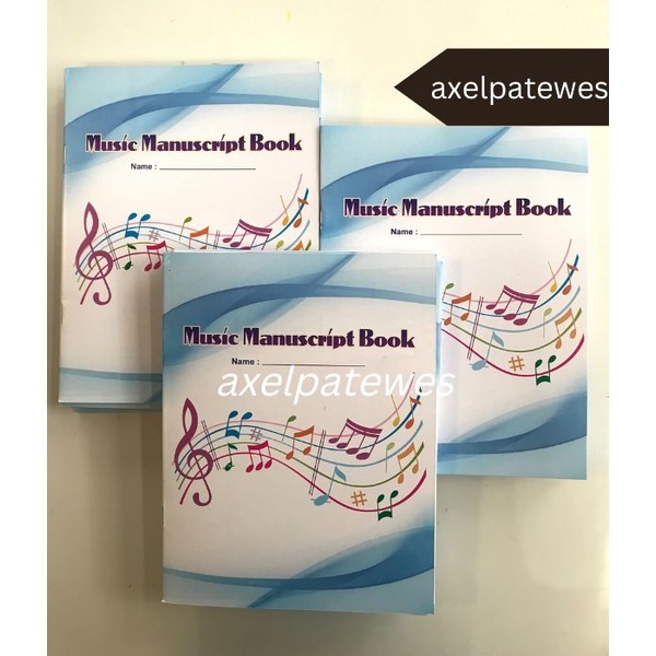 20 Pages Five Line music book/paranada Line book/manuscript book music ...
