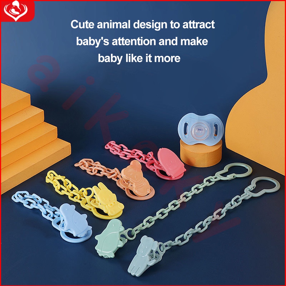 【COD】Baby Pacifier Anti-drop Chain Baby Anti-drop Teether Holder Nipple ...