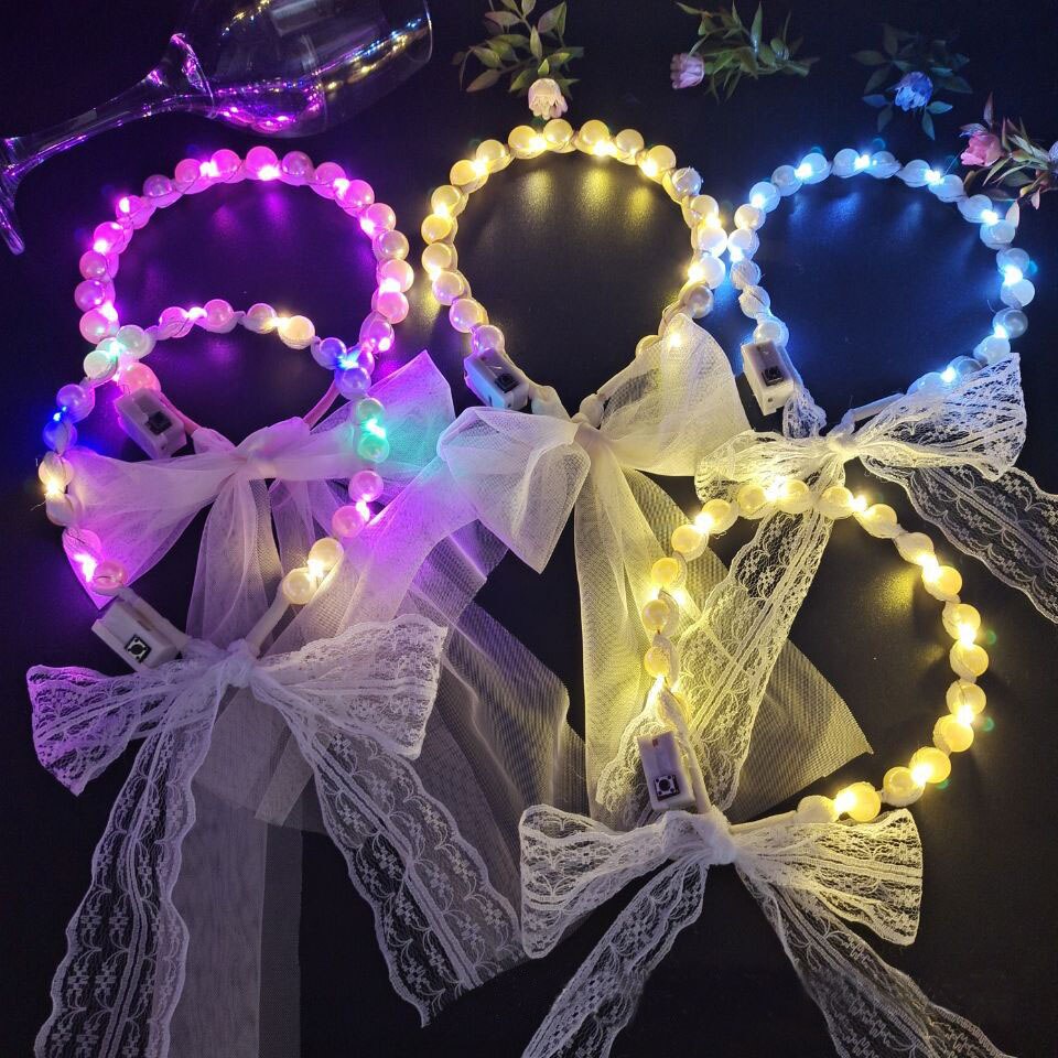 Flashing LED Light Up Toys LED Headband/ Flashing Light Up Toys Hair ...