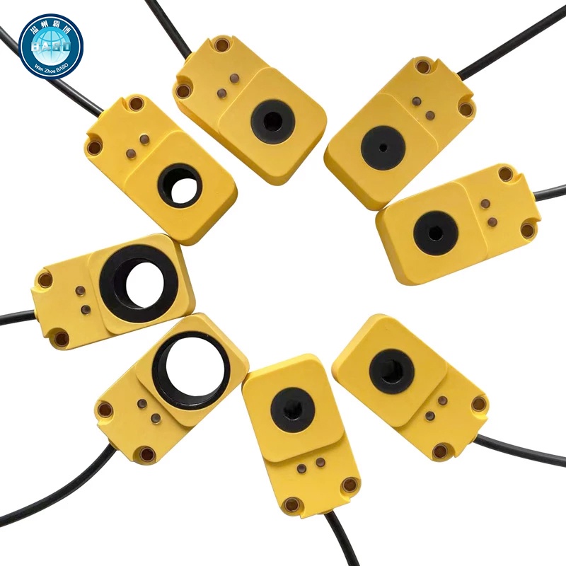 1.5m Line Long Ring Type Proximity Switch 4-Core Cable High Temperature ...