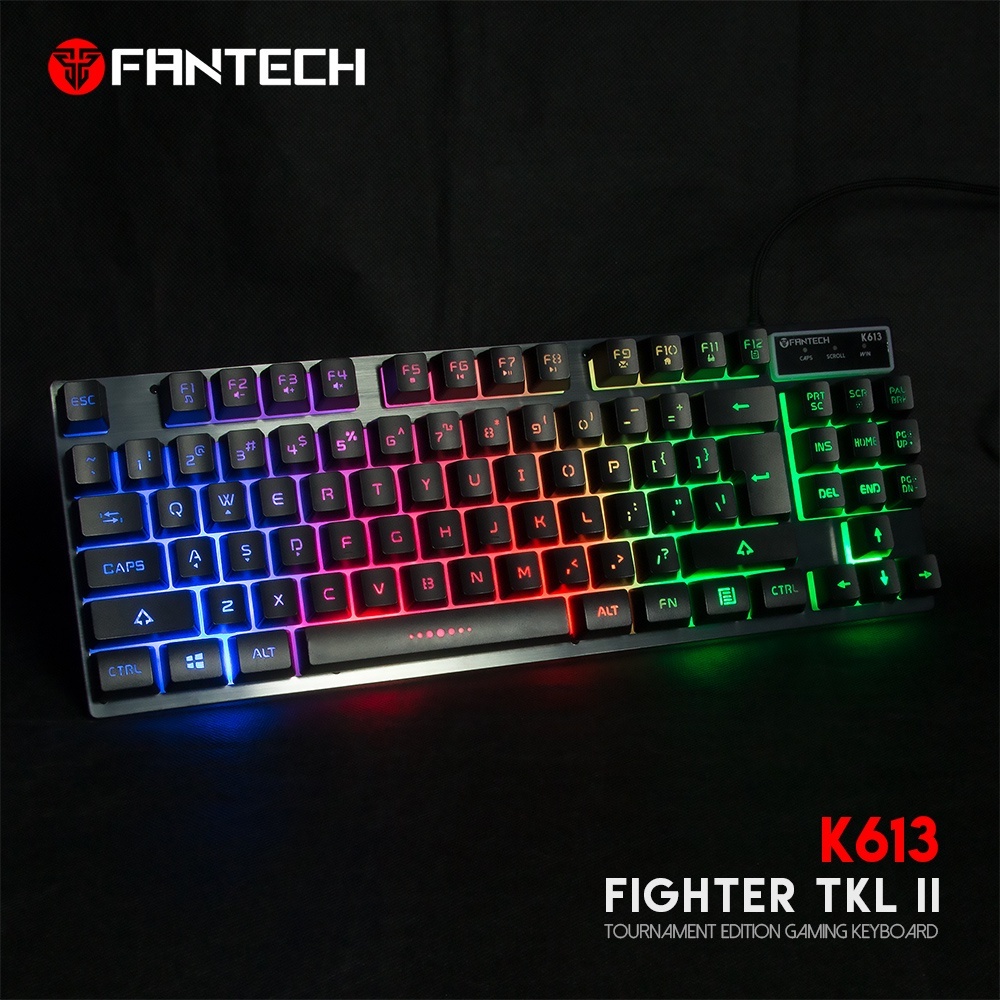 Fantech K613 Fighter TKL II Tournament Edition RGB Gaming Keyboard (Mpower) | Shopee Philippines
