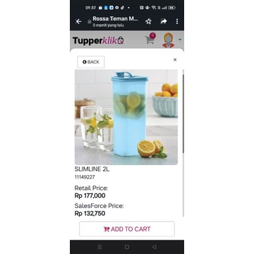 Slimline 2L Tupperware | Shopee Philippines