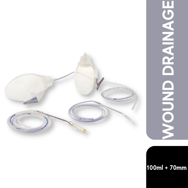 Suction Reservoir Kit / Wound Drainage 100mL + 7mm / Silicone Closed ...