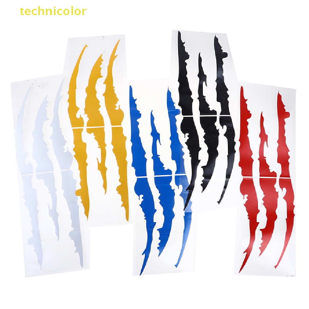 TCPH Car Stickers Reflective Monster Claw Marks Scratch Stripe Marks ...
