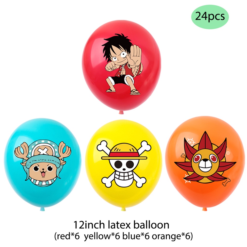 SY1 One Piece Monkey D Luffy Theme kids birthday party decorations ...