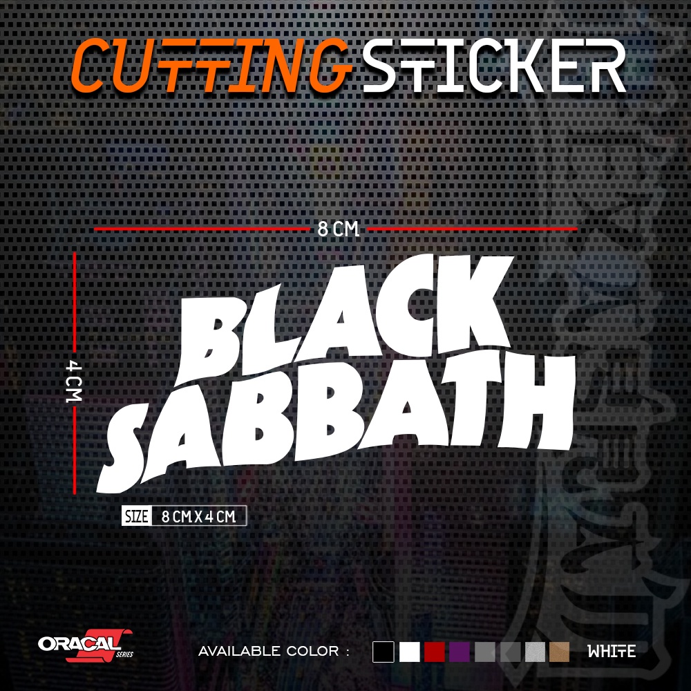 Cutting Sticker Black Sabbath | Sticker Cutting Black Sabbath | Music ...