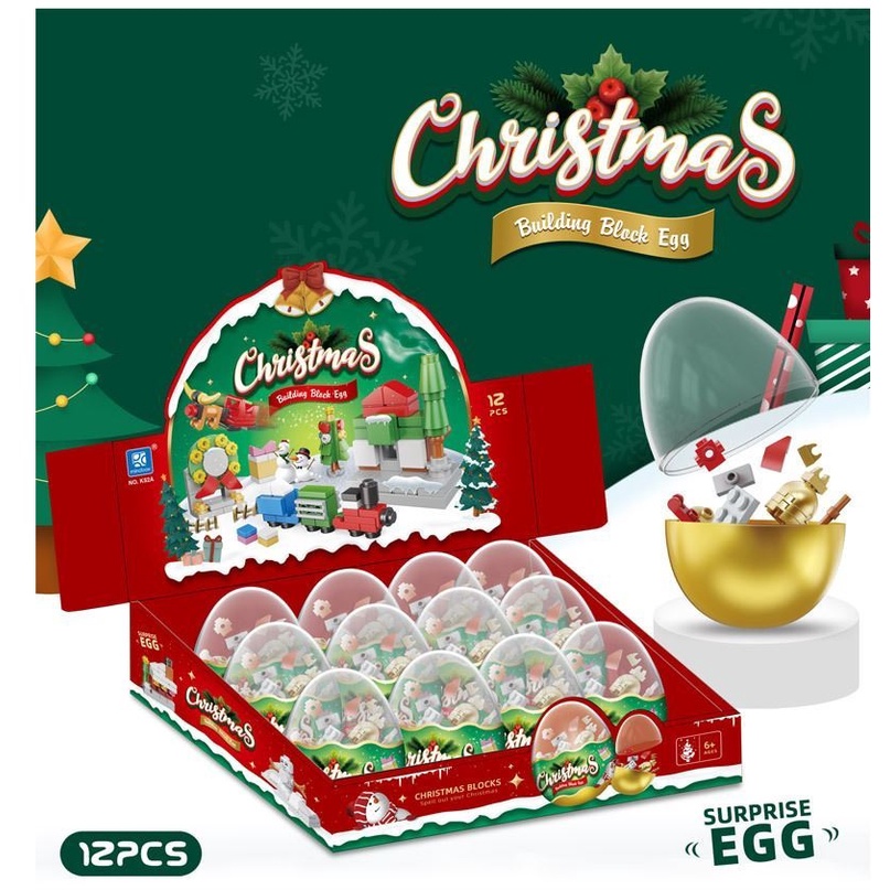 Christmas Building block egg Lego Eggs Are A Good Friend Of Your Child ...