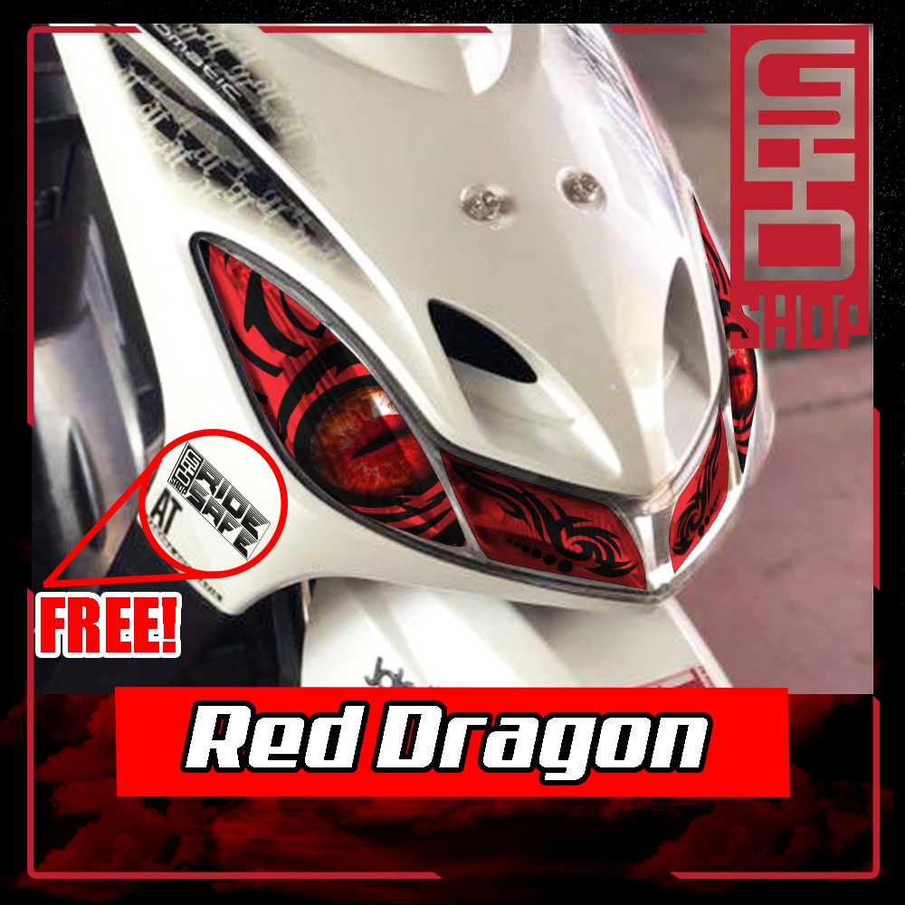 Yamaha Mio Sporty Winker Eye Sticker Dragon Design | Shopee Philippines