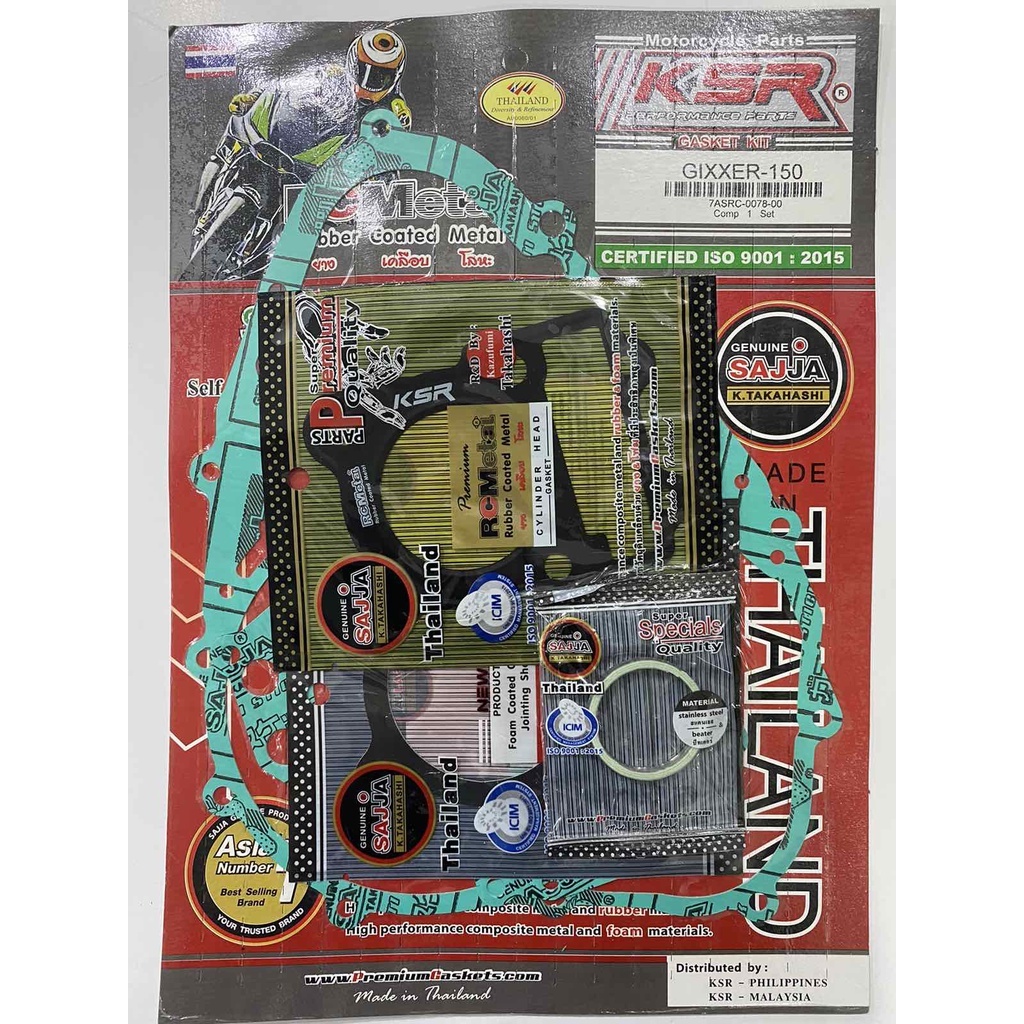 KSR Overhauling Gasket Kit - Gixxer150 | Shopee Philippines