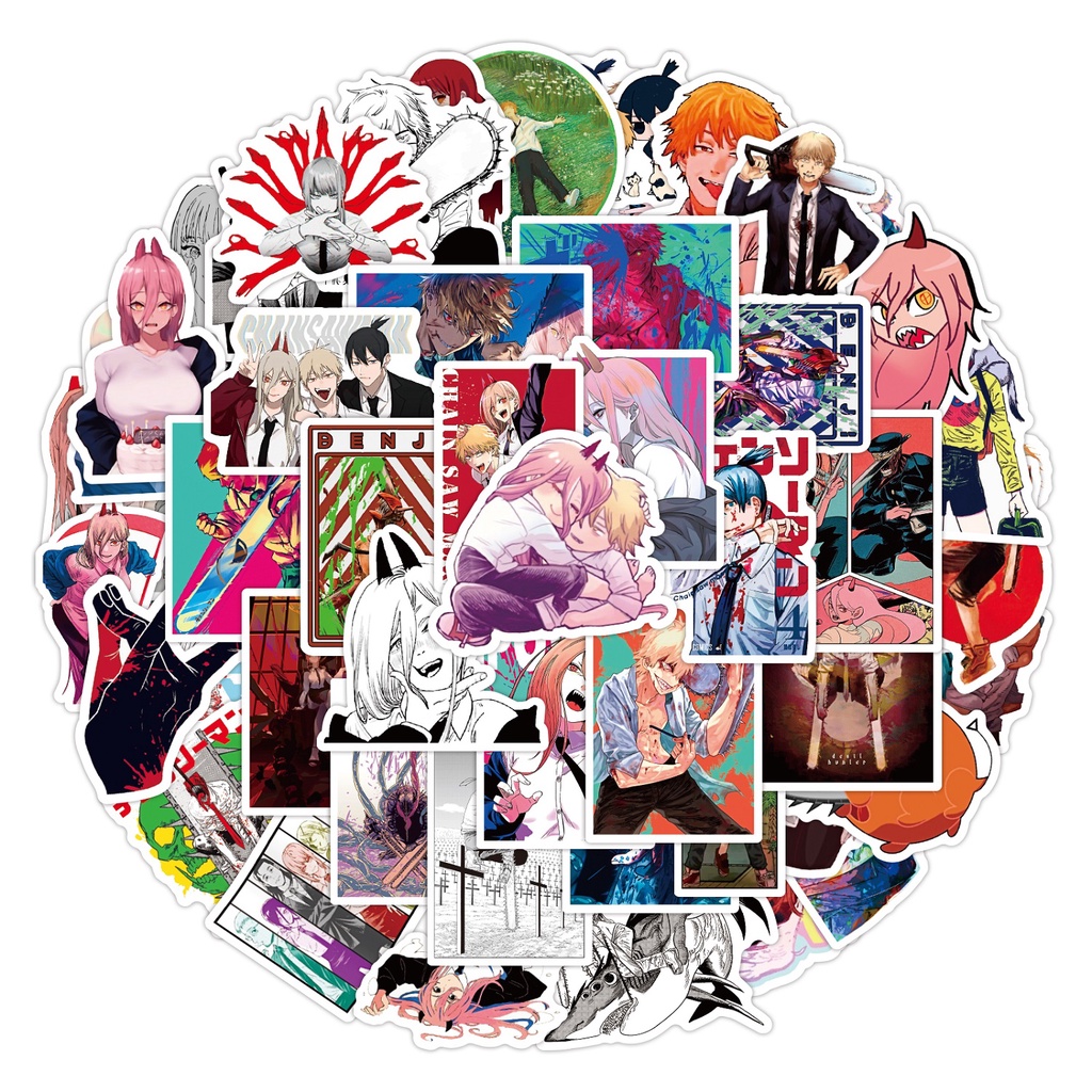 50pcs Set Anime Sticker Waterproof Cellphone Laptop Stickers Set One ...